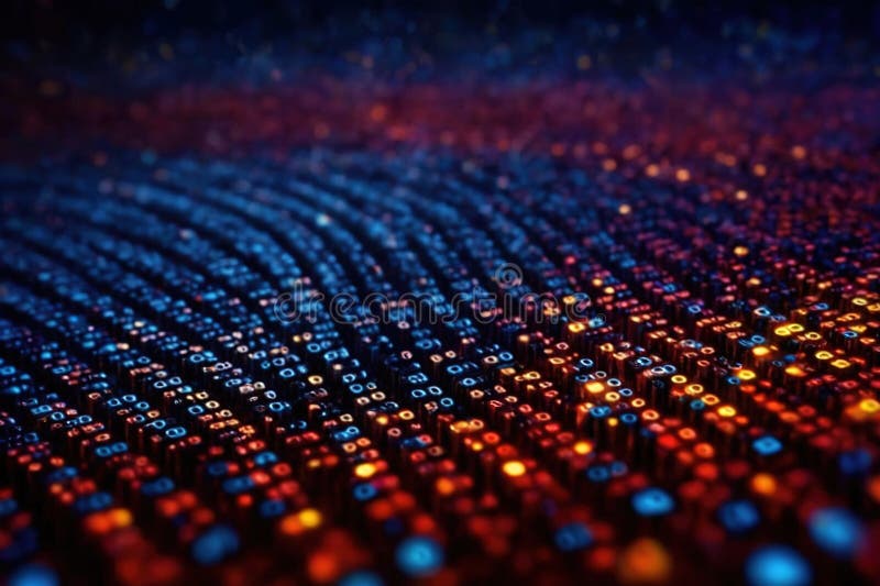 Colorful Technology Binary Matrix Code Abstract Wallpaper Patern ...