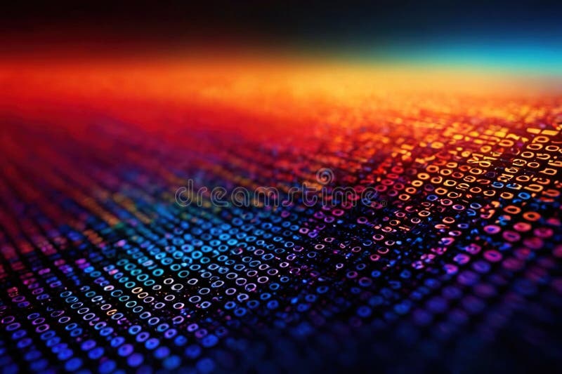 Colorful Technology Binary Matrix Code Abstract Wallpaper Patern ...