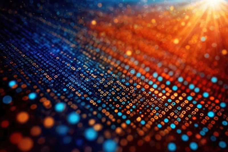 Colorful Technology Binary Matrix Code Abstract Wallpaper Patern ...
