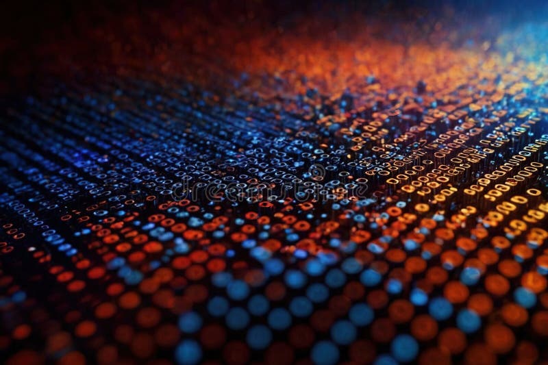 Colorful Technology Binary Matrix Code Abstract Wallpaper Patern ...