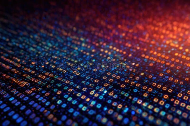 Colorful Technology Binary Matrix Code Abstract Wallpaper Patern ...