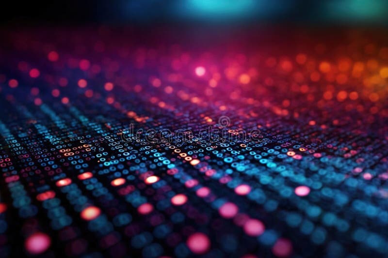 Colorful Technology Binary Matrix Code Abstract Wallpaper Patern ...