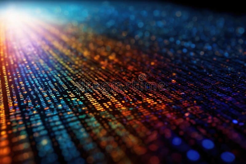 Colorful Technology Binary Matrix Code Abstract Wallpaper Patern ...