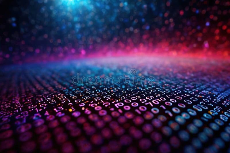 Colorful Technology Binary Matrix Code Abstract Wallpaper Patern ...