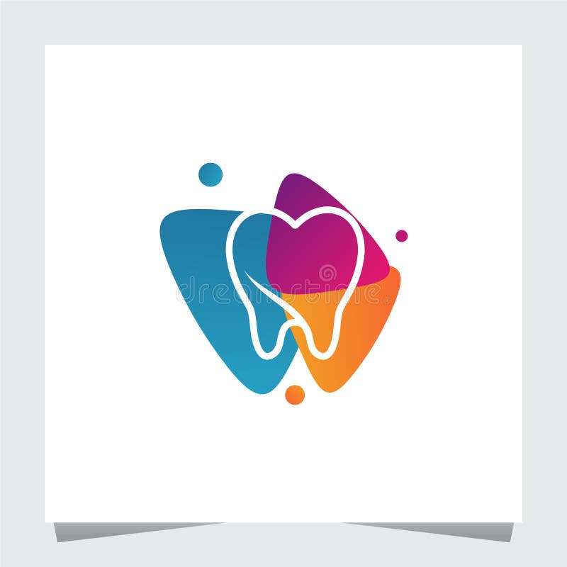 Colorful Teeth Logo Inspirations Template Stock Vector - Illustration ...