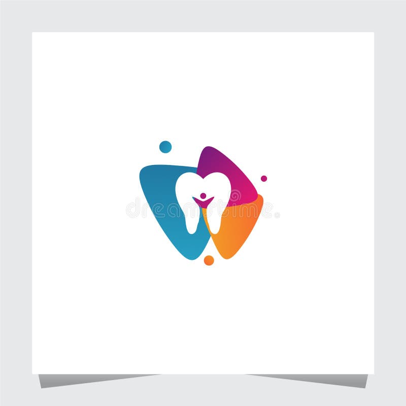 Colorful Teeth Logo Inspirations Template . Icon Stock Vector ...