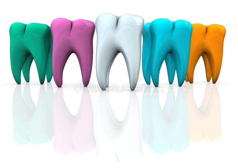 Colorful Teeth stock illustration. Illustration of background - 30140281