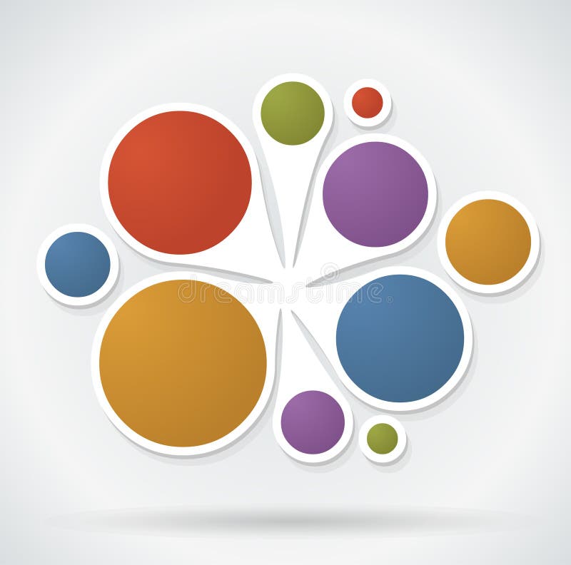 Colorful template stock vector. Illustration of multicolor - 27716857