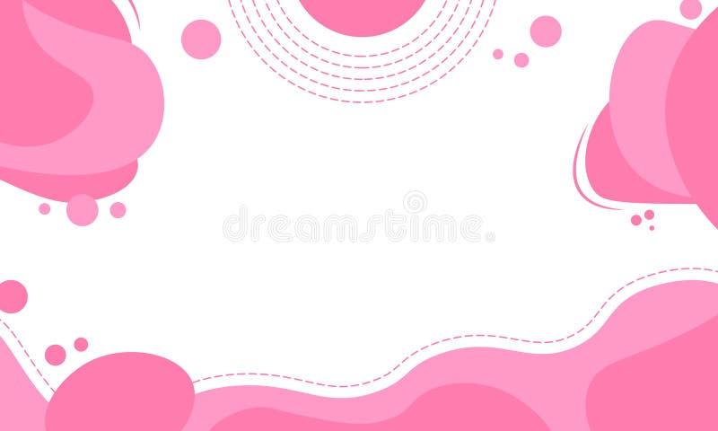 Colorful Template Banner with Pink Color. Design with Liquid Shape ...