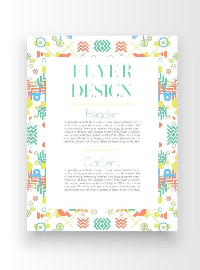 Colorful Template/poster Design, Vector Stock Vector - Illustration of ...