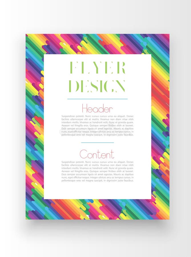 Colorful Template/poster Design, Vector Stock Vector - Illustration of ...