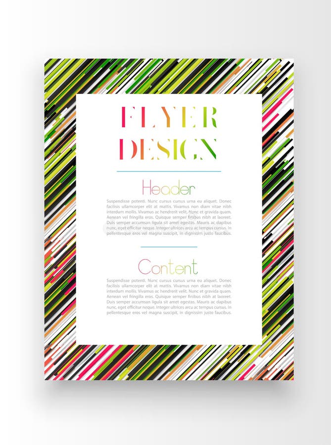 Colorful Template/poster Design, Vector Stock Vector - Illustration of ...