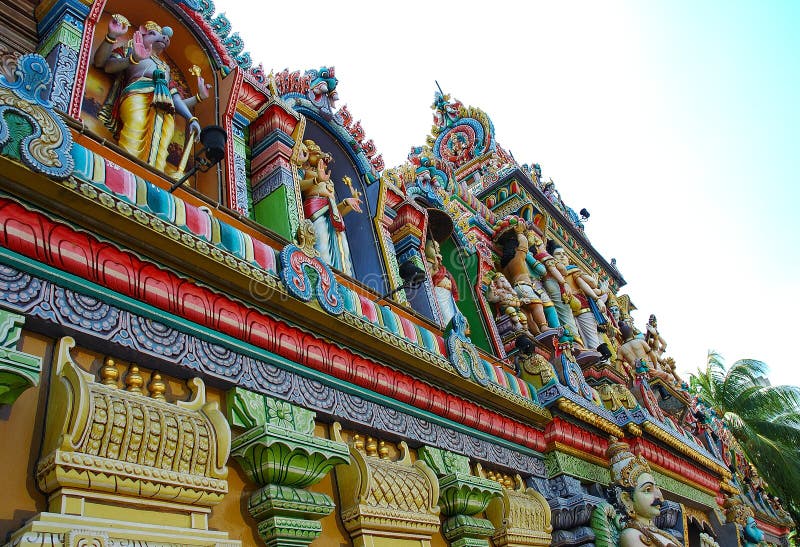 Colorful Temple stock photo. Image of indian, wallpaper - 358002