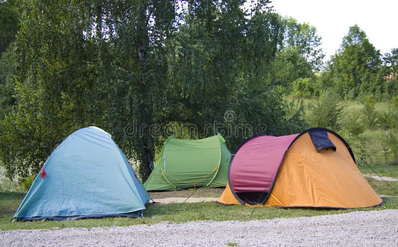 Colorful tents stock photo. Image of summer, tourism - 15605798