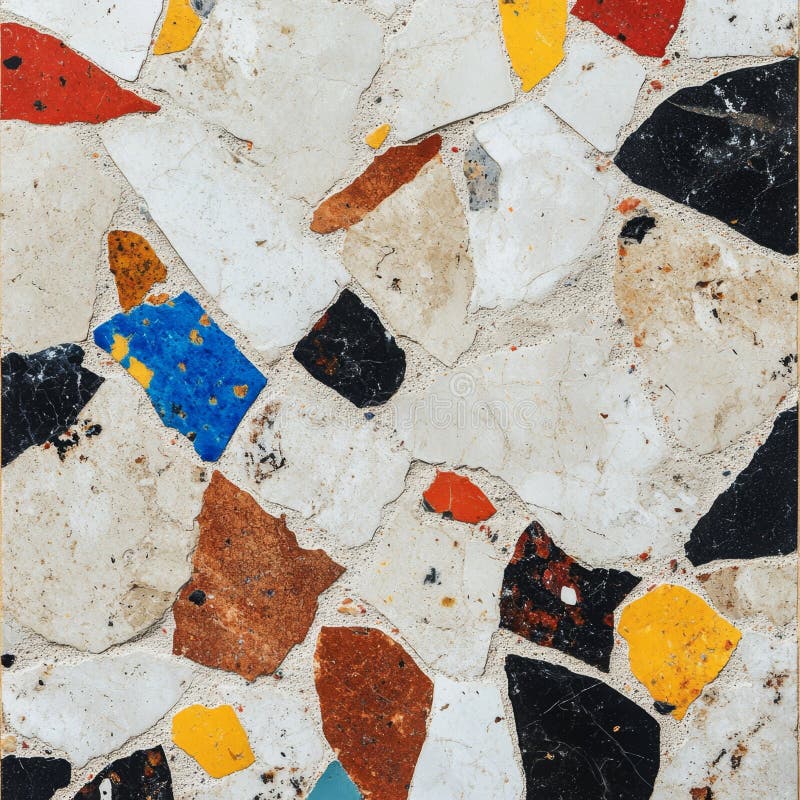 Colorful Terrazzo Flooring Displaying Vibrant Pieces in a Modern ...