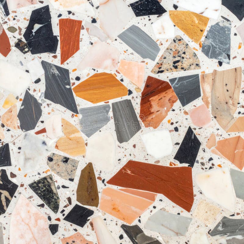 Colorful Terrazzo Stone Texture Seamless Pattern Background Material ...