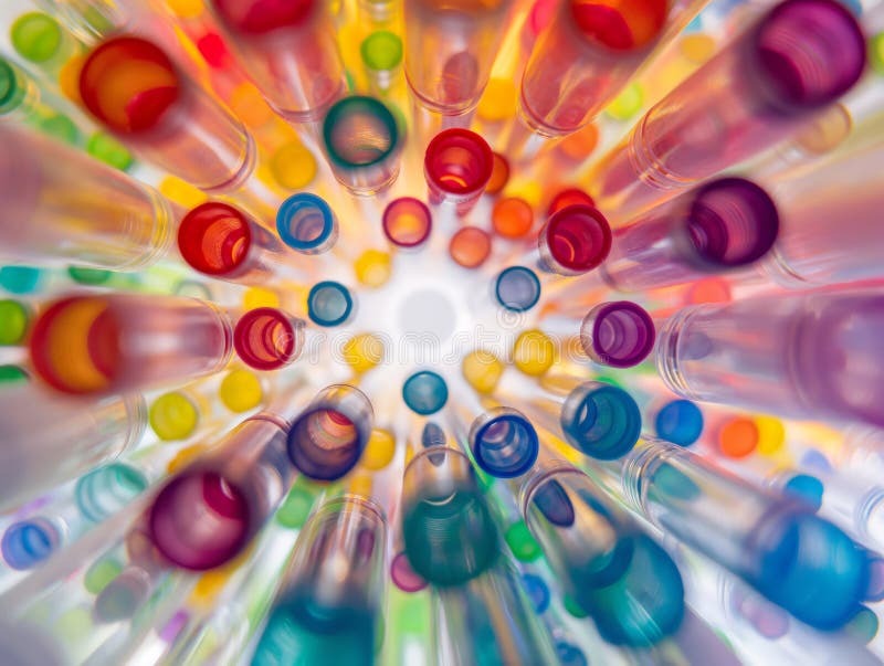 Colorful Test Tube Array stock image. Image of overhead - 316518323