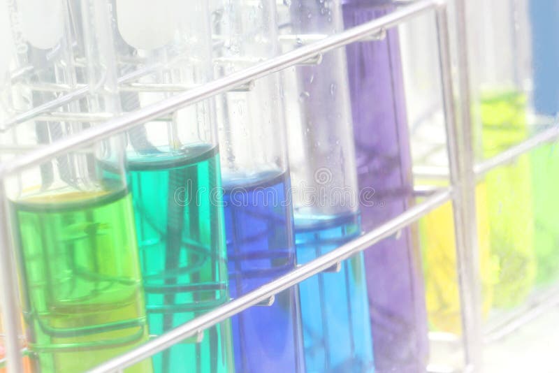 Colorful Test Tube, Chemical, Science, Laboratory, Stock Image - Image ...
