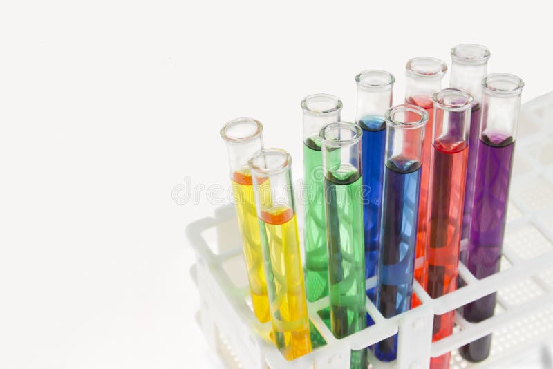 Three Test Tubes Containing Precipitates of Transition Metal Compounds ...