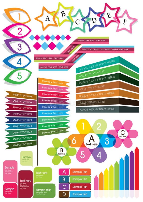 Colorful text box stock vector. Illustration of rainbow - 19934289