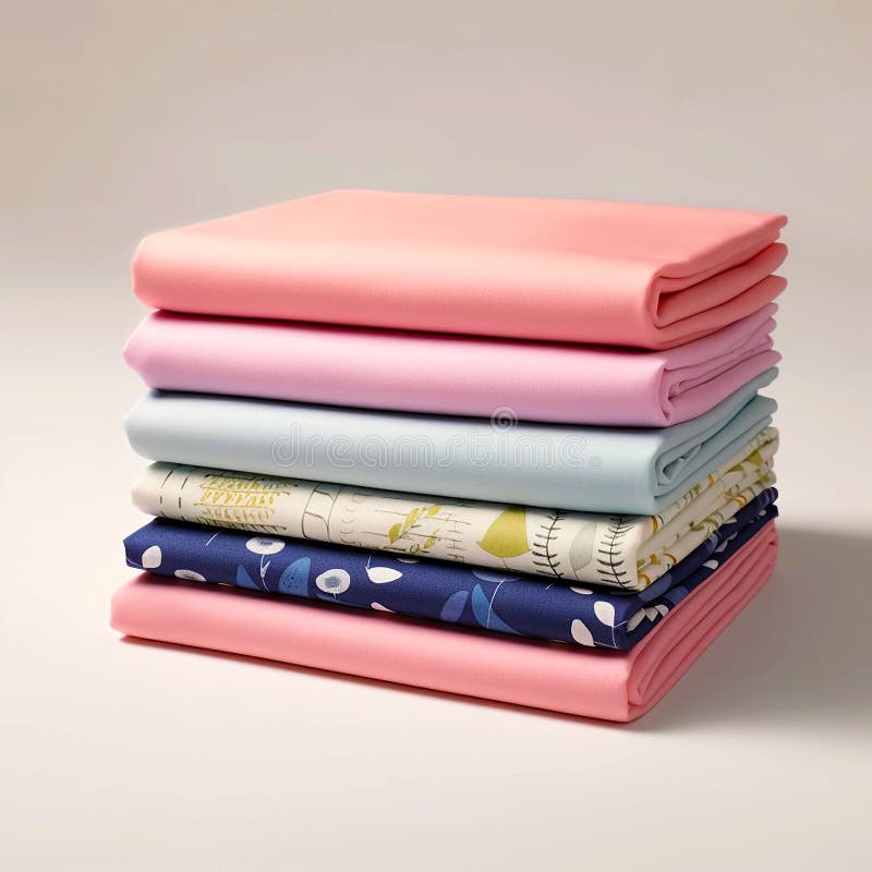 Colorful Textile Fabric Stack Mockup Stock Illustration - Illustration of display, casual: 306195366