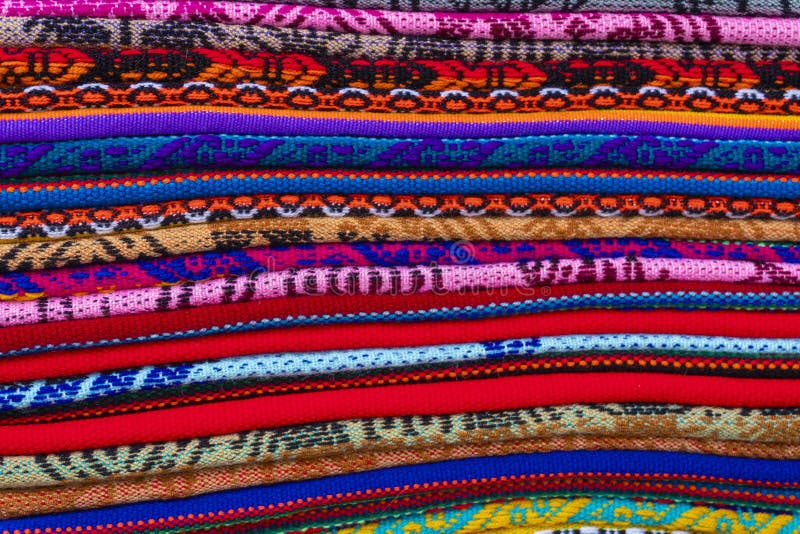 Colorful textile in a shop stock photo. Image of objects - 133528248