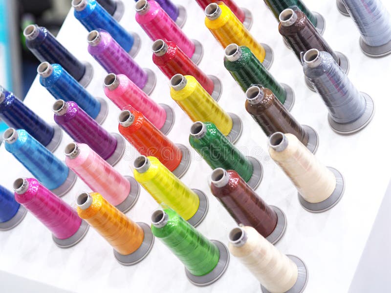 Colorful Textile Threads Industry for Background Stock Image - Image of ...
