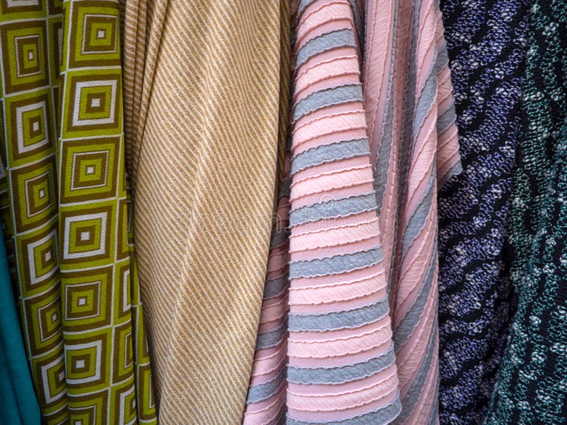 Colorful textiles stock photo. Image of colorful, pattern - 82343916