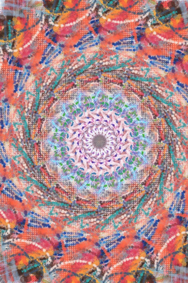 Colorful Texture Overlapping Multiple Layers Stock Illustration ...