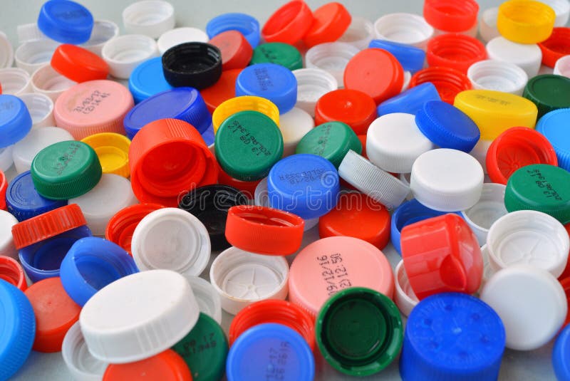 Colorful Texture of Plastic Caps. Stock Photo - Image of collection ...