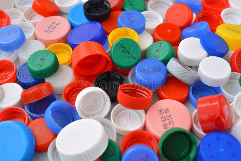 Colorful Texture of Plastic Caps Stock Image - Image of disposal, color ...
