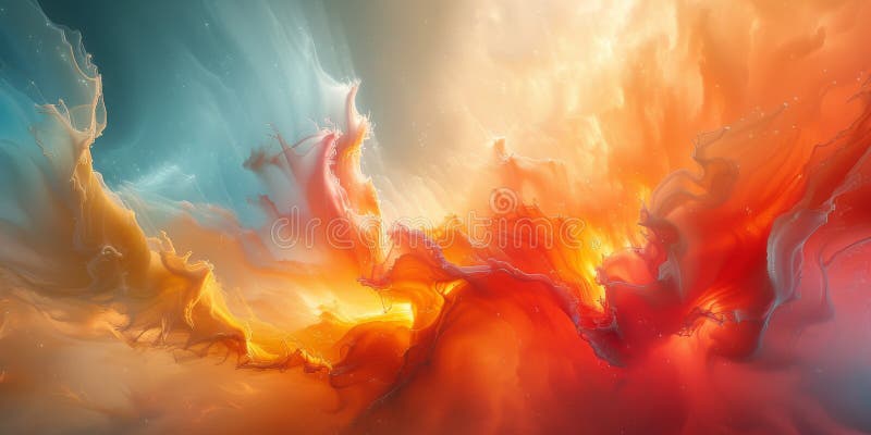 Colorful Textured Abstract Art Background. Creativity Banner Stock ...