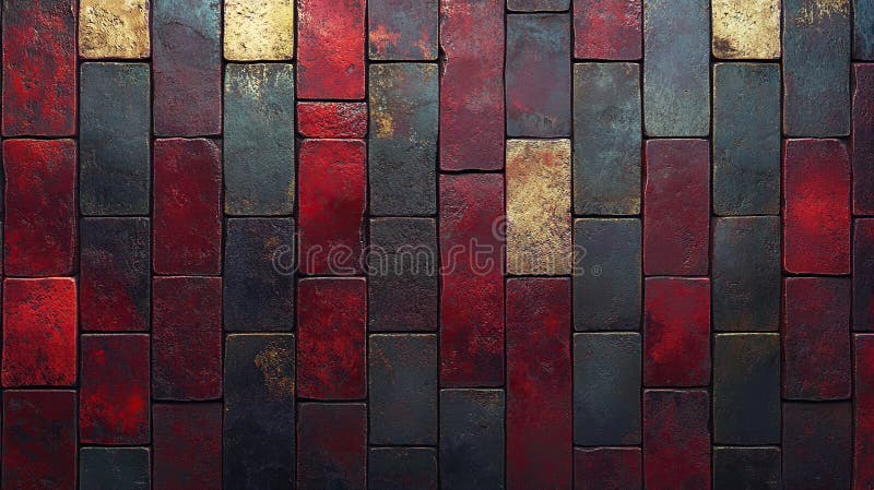 Colorful Textured Brick Pavement Background Stock Illustration ...
