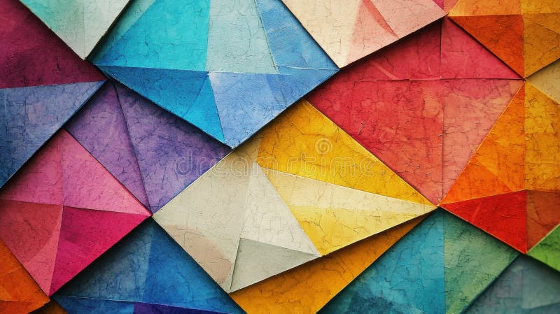 Colorful, Textured Paper in Geometric Pattern Creates Vibrant Summer ...