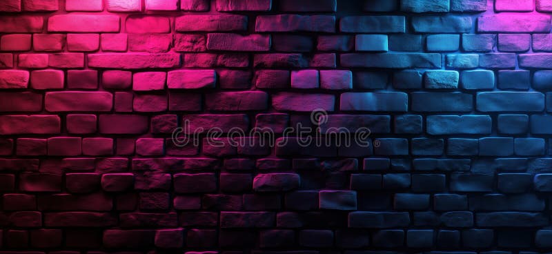 Colorful Textured Wall Pink Blue Lighting Effects Modern Design Stock ...