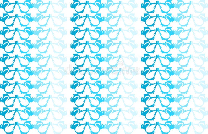 Colorful Textures in Shades of Blue with Swans Stock Vector ...