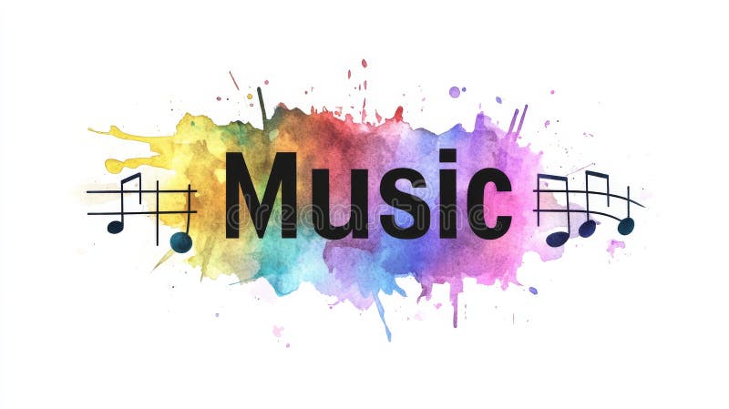 A Colorful Theme that Combines Abstract Music with Ink Splashes and ...