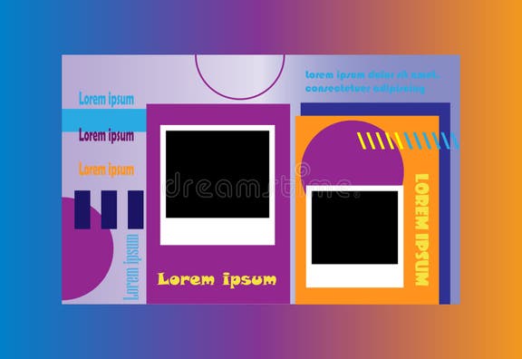 A colorful themplate stock vector. Illustration of advertising - 248353366