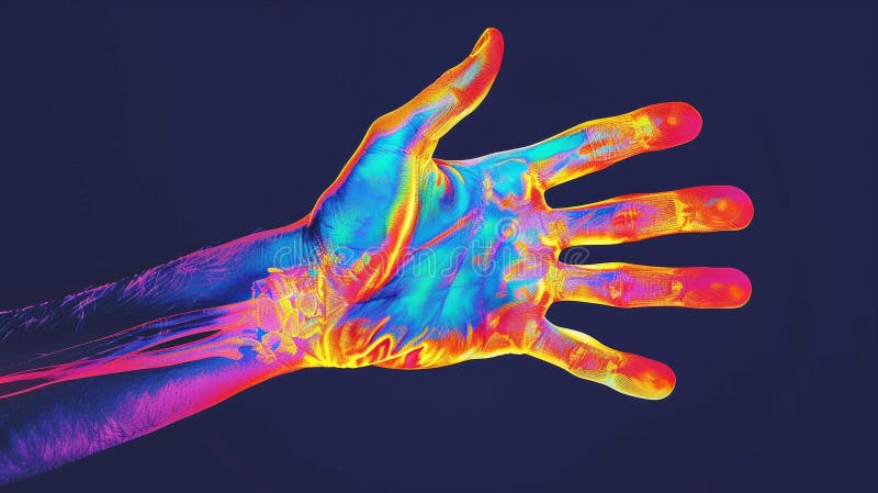 Colorful Thermal Imaging Human Hand Stock Photos - Free & Royalty-Free ...