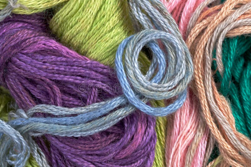 Colorful Thread As Abstract Background Stock Image - Image of purple ...