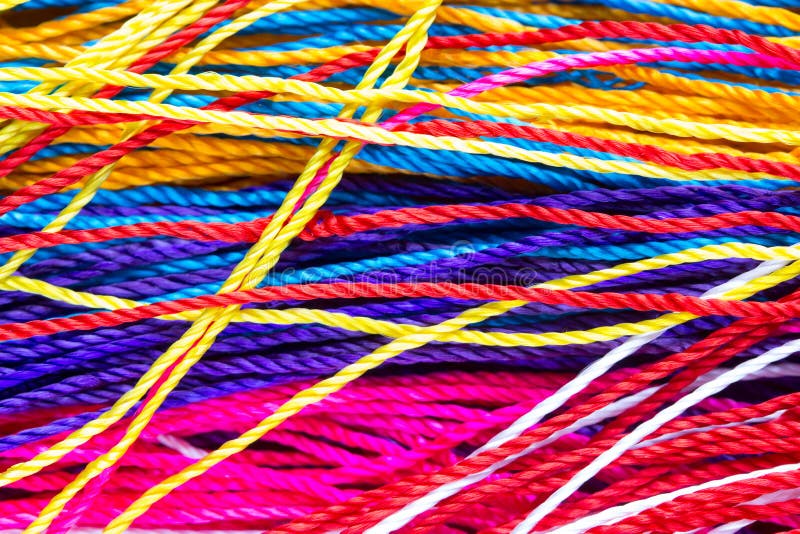 Close Up Red Thread Texture. Stock Photo - Image of filament ...