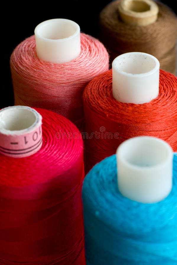 Colorful thread spools stock photo. Image of blend, needle - 3722012
