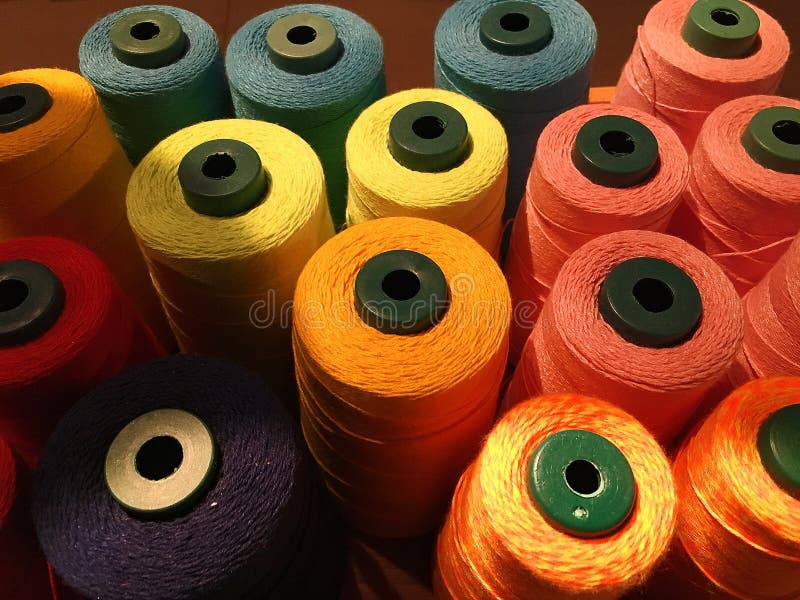 Colorful Thread for Textile Stock Photo - Image of colorful, fabric ...