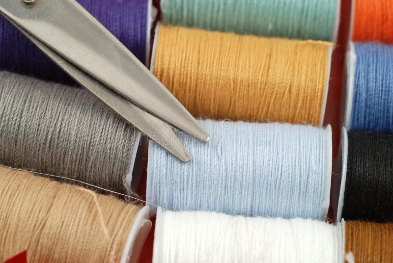 Colorful threads stock image. Image of color, yarn, close - 11917617