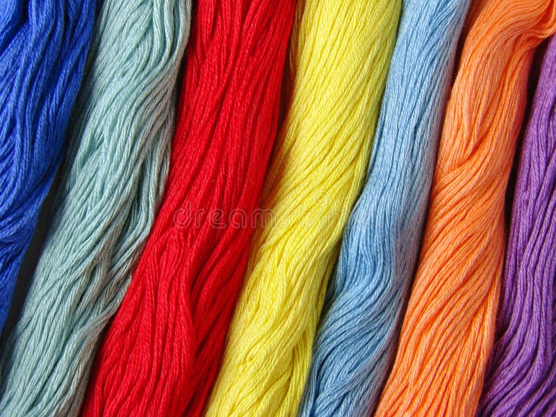 Colourful threads stock photo. Image of stitching, needcraft - 9719836