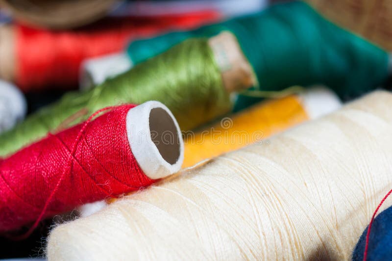 Colorful Threads Close Up Macro Shot Stock Photo - Image of closeup ...