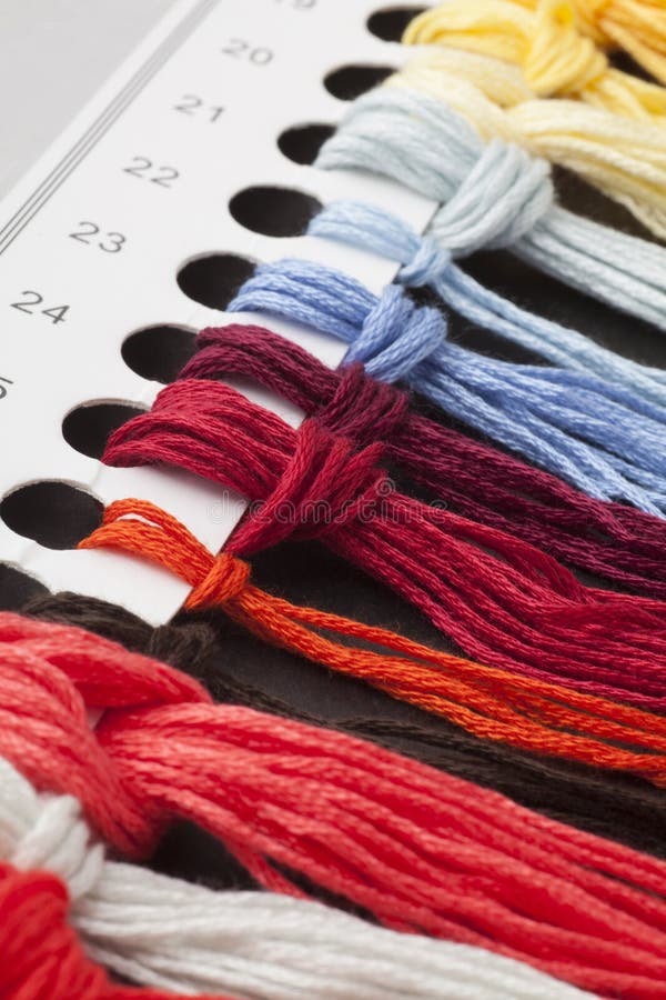 Colorful threads stock photo. Image of threads, macro - 33123670