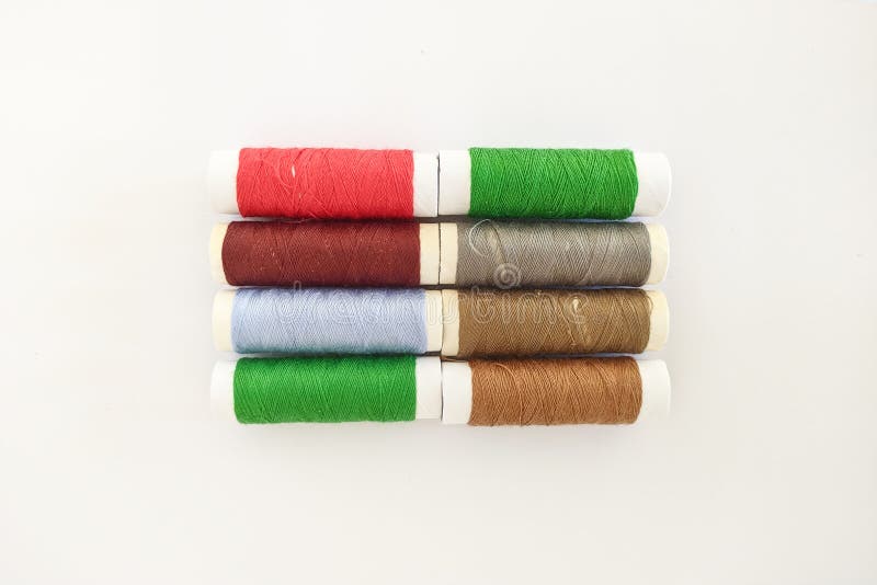 Colorful Threads are Neatly Arranged As a Sewing Tool Stock Image ...