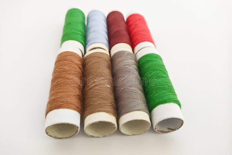 Colorful Threads for Sewing. Stock Photo - Image of crochet, business ...