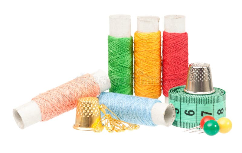 Colorful threads stock photo. Image of coil, clothing - 30767468